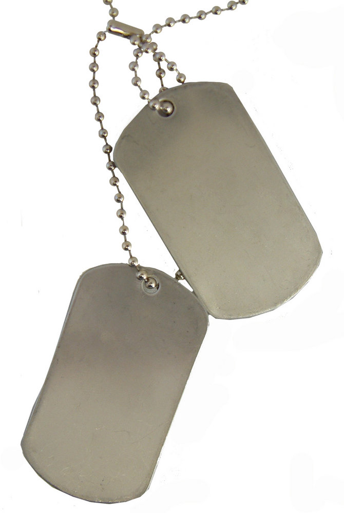 Set Of Blank Dog Tags