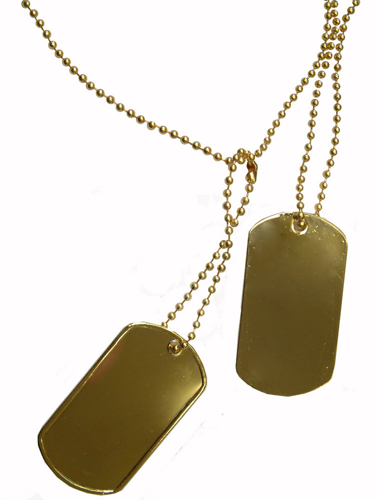 Set Of Blank Dog Tags